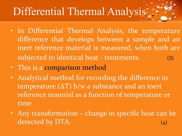 Differential Thermal Analysis (DTA) | PPTX | Chemistry | Science
