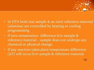 Differential Thermal Analysis (DTA) | PPTX