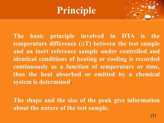 Differential Thermal Analysis (DTA) | PPTX