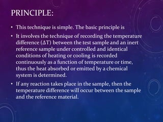 Differential thermal analysis - instrumental methods of analysis | PPTX ...