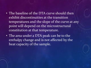Differential thermal analysis - instrumental methods of analysis | PPTX ...