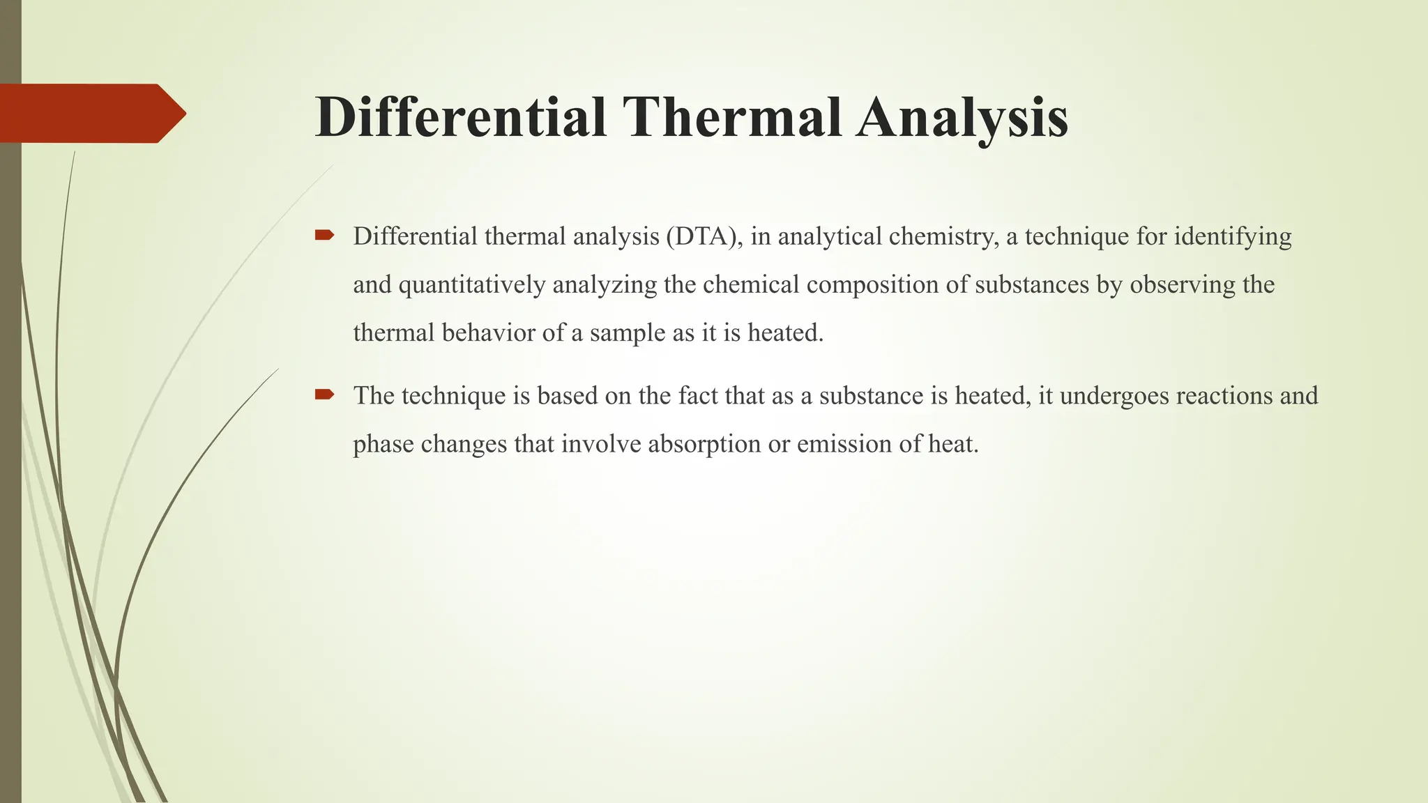 DIFFERENTIAL THERMAL ANALYSIS DTA pptx
