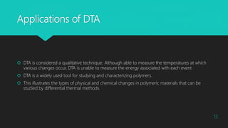 Differential thermal analysis and it's pharmaceutical application ...