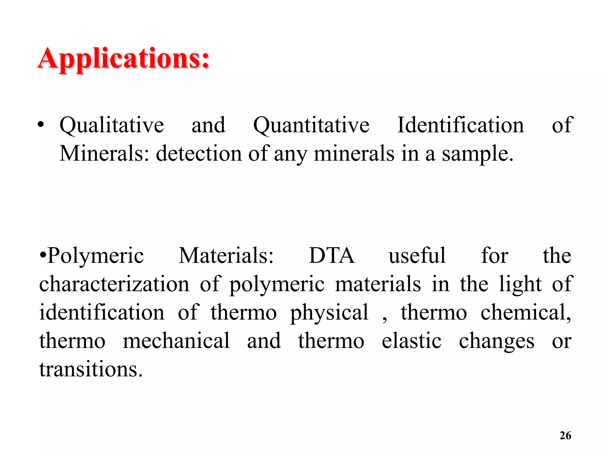 Differential thermal analysis(dta) | PPTX