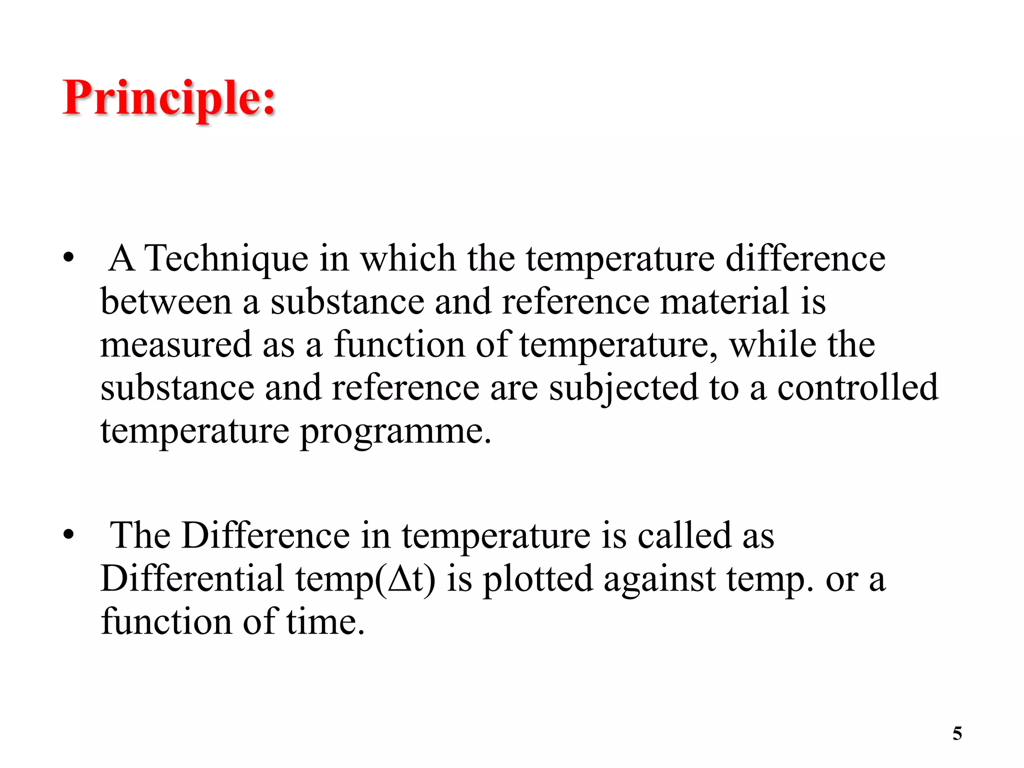 Differential thermal analysis(dta) | PPTX