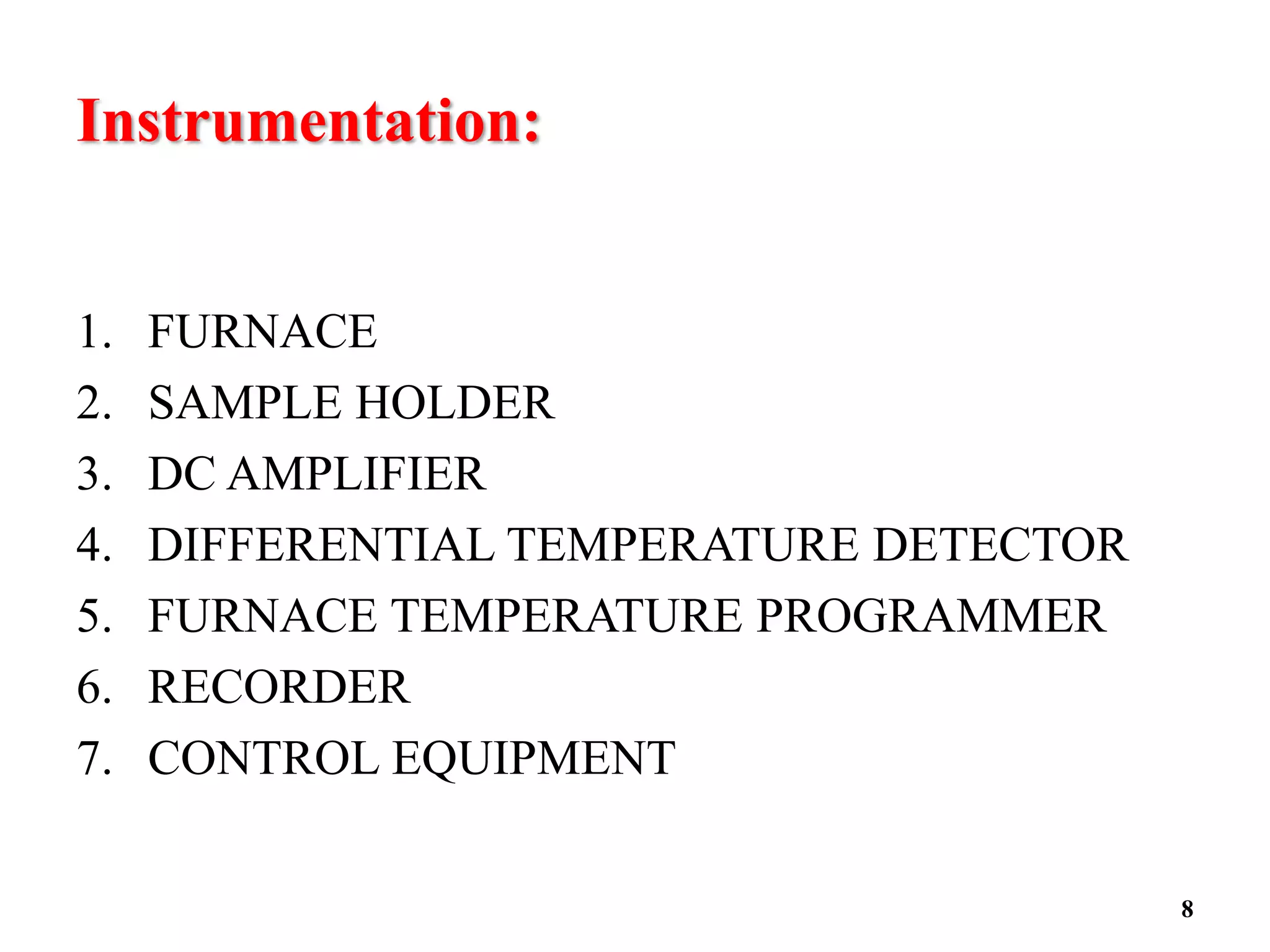 Differential thermal analysis(dta) | PPTX | Physics | Science