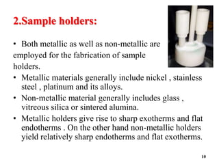 Differential thermal analysis(dta) | PPTX