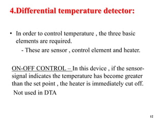 Differential thermal analysis(dta) | PPTX