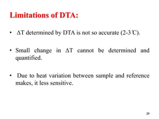 Differential thermal analysis(dta) | PPTX