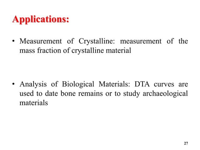 Differential thermal analysis(dta) | PPTX | Physics | Science