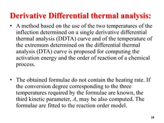 Differential thermal analysis(dta) | PPTX