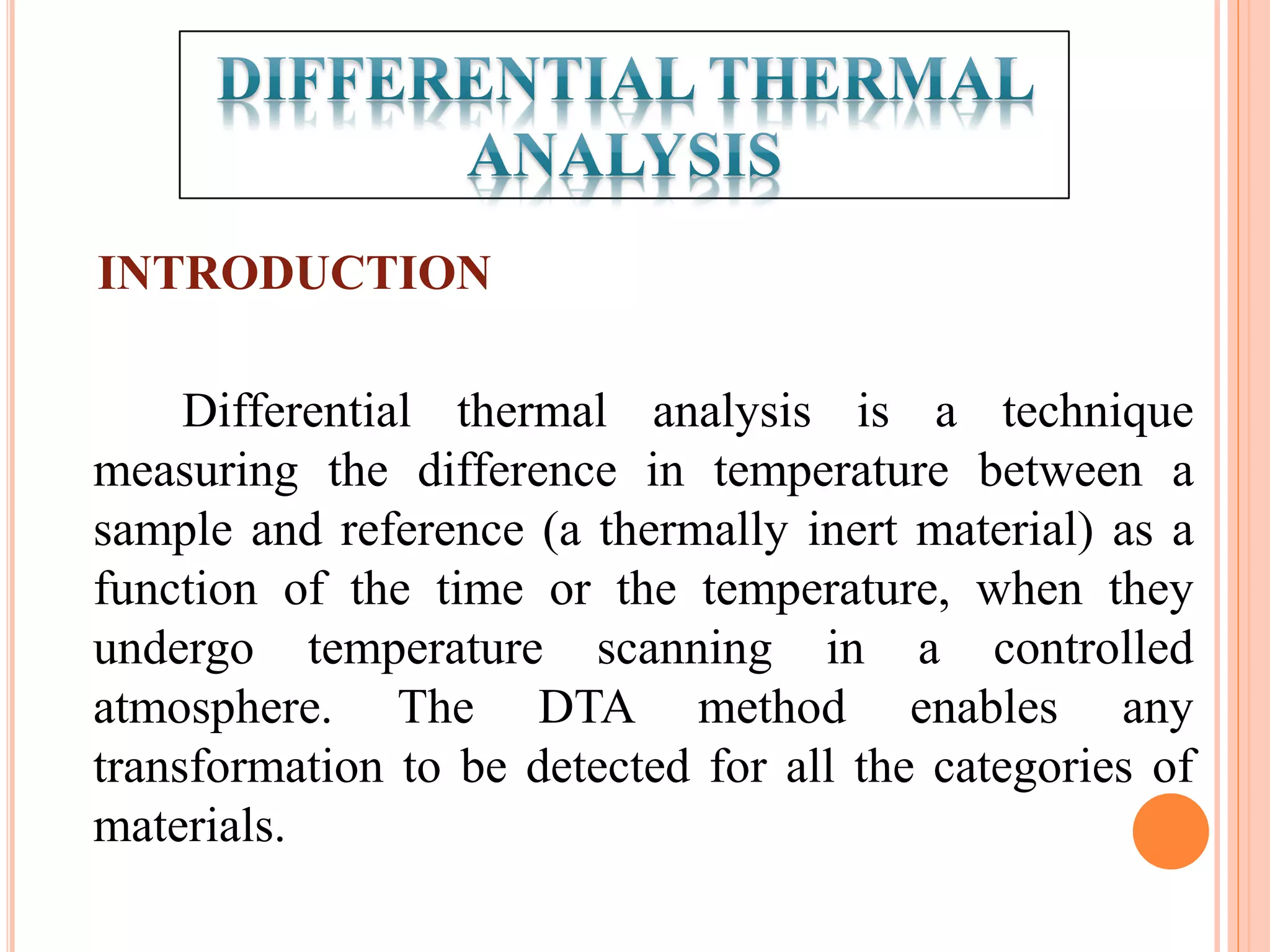 Differential Thermal Analysis & Differential Scanning Calorimetry | PDF