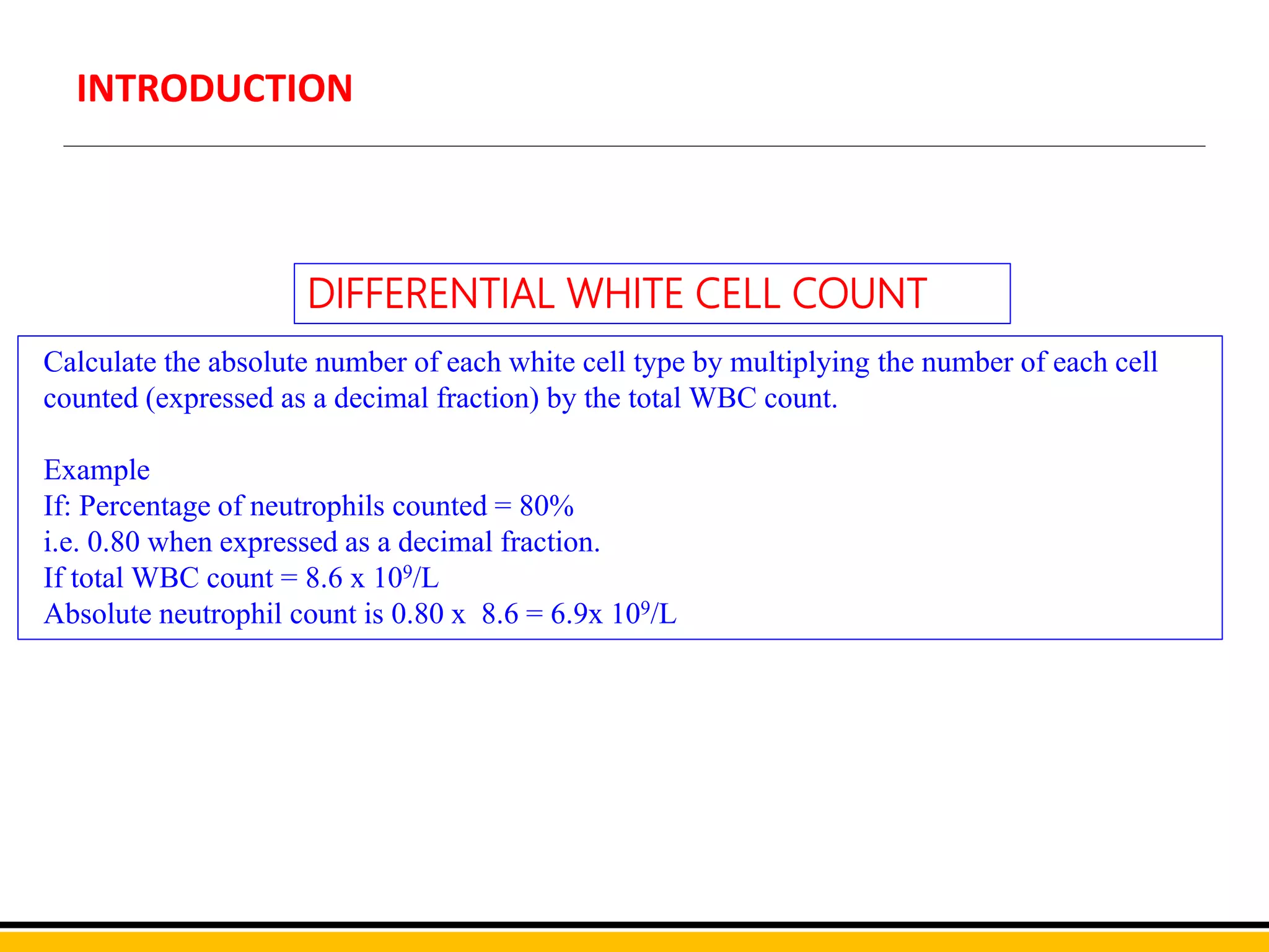 Differential WBC Count | PPTX