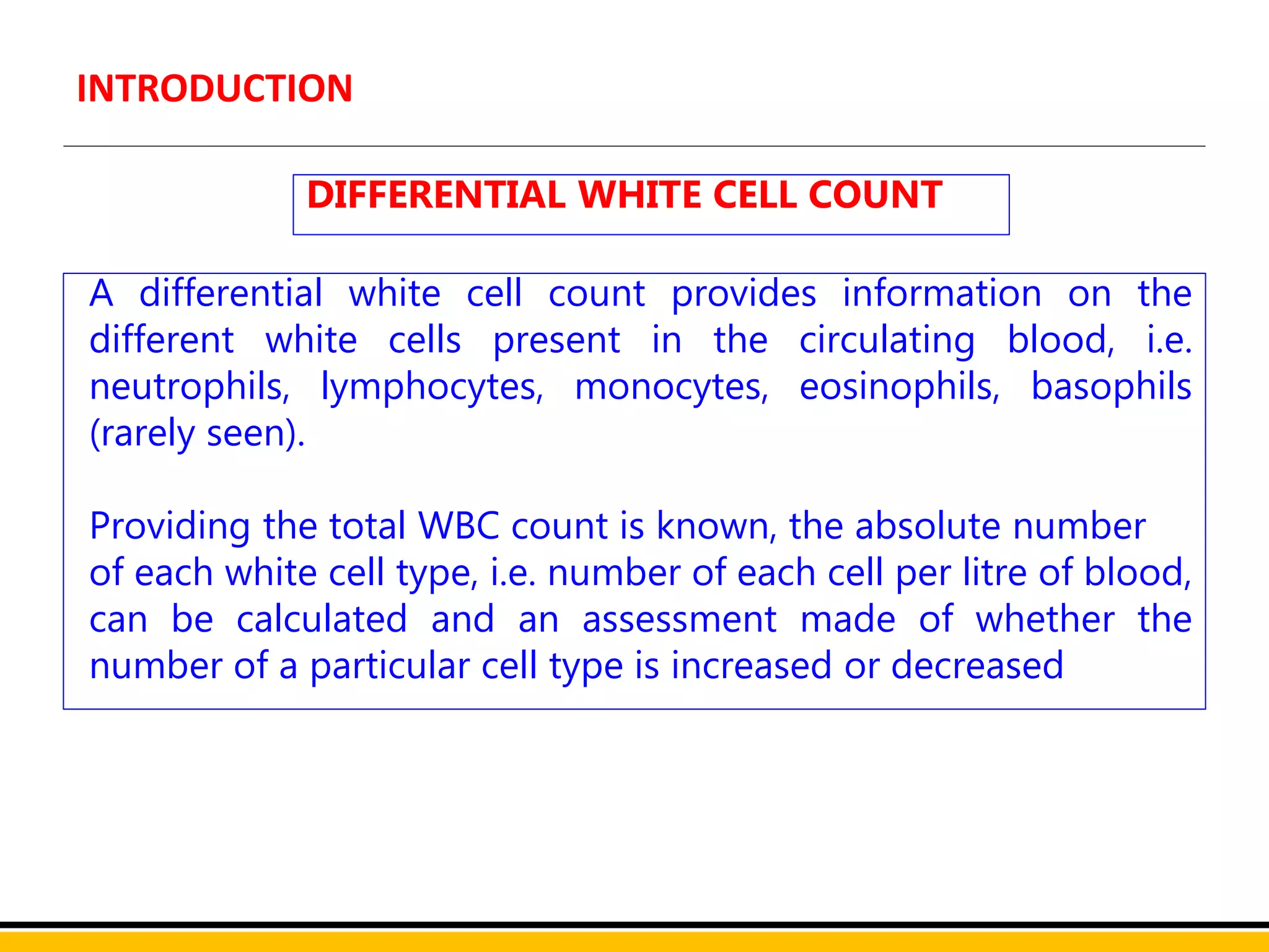 Differential WBC Count | PPTX