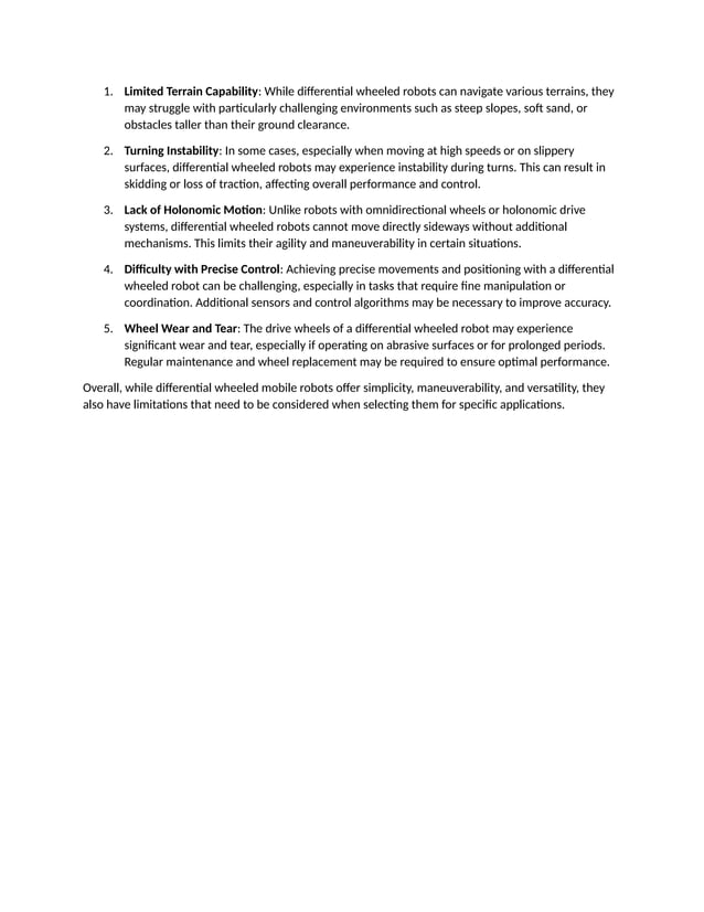 Simple Differential Wheeled Mobile Robot Docx