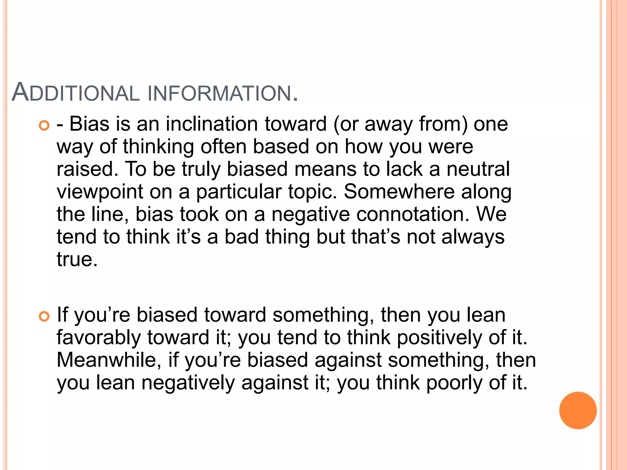 Differentiate BIASES from PREJUDICES.pptx