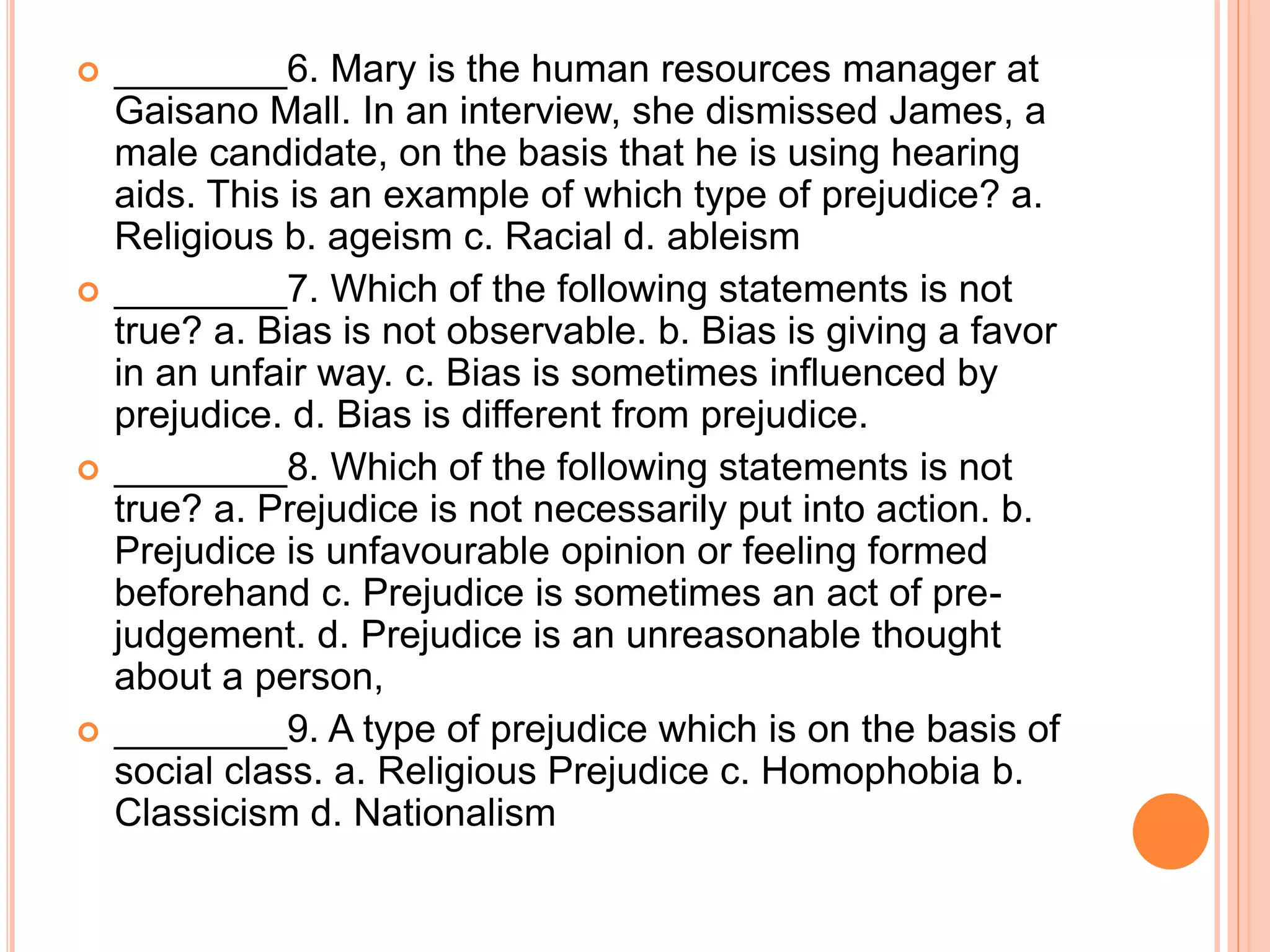 Differentiate BIASES from PREJUDICES.pptx