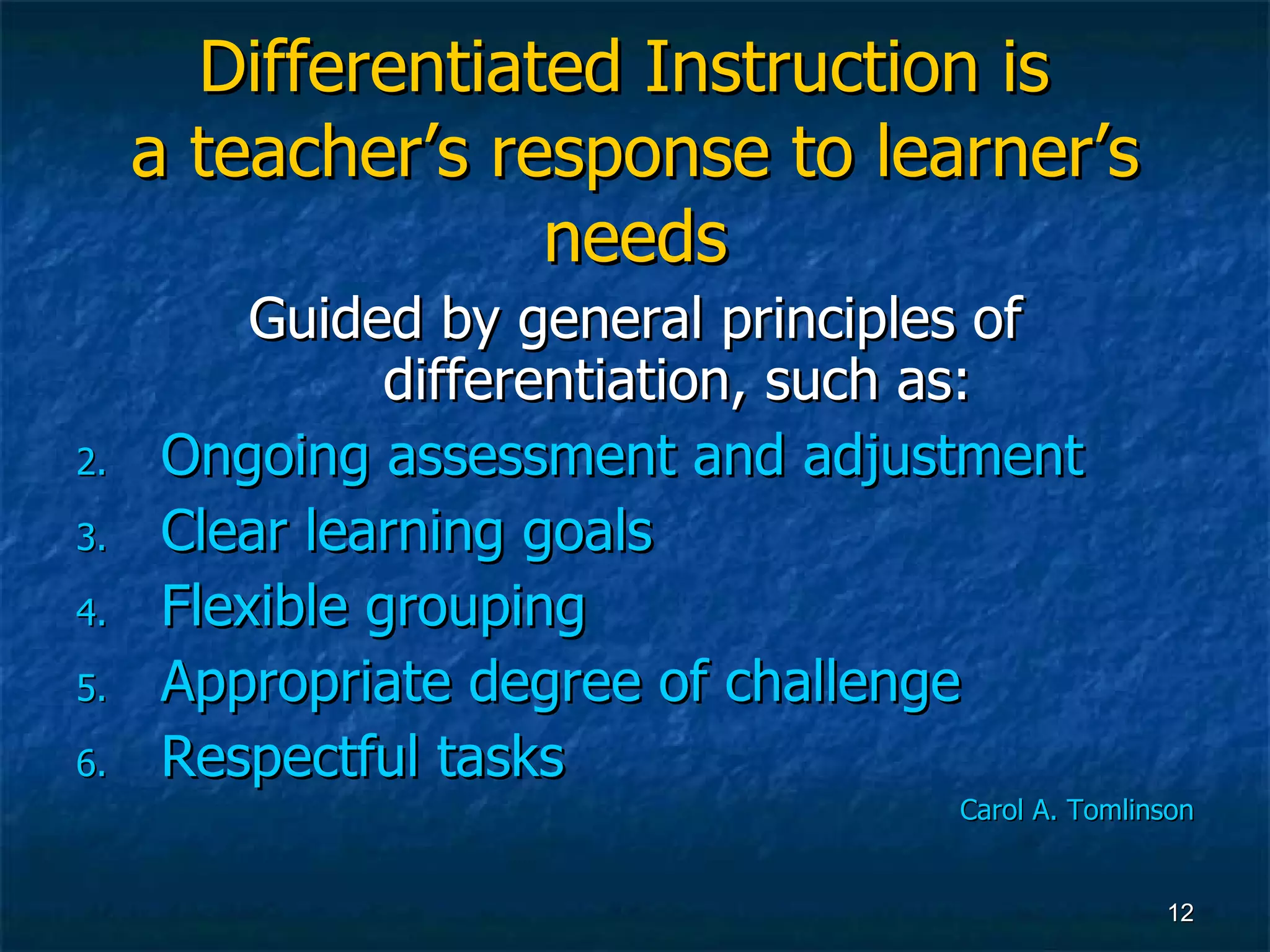 Differentiated Instruction (Jenn) | PPT