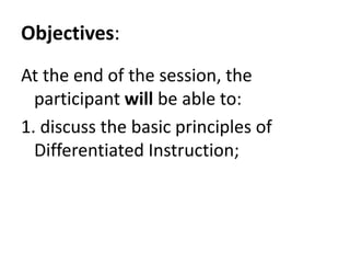 Differentiated instruction | PPT
