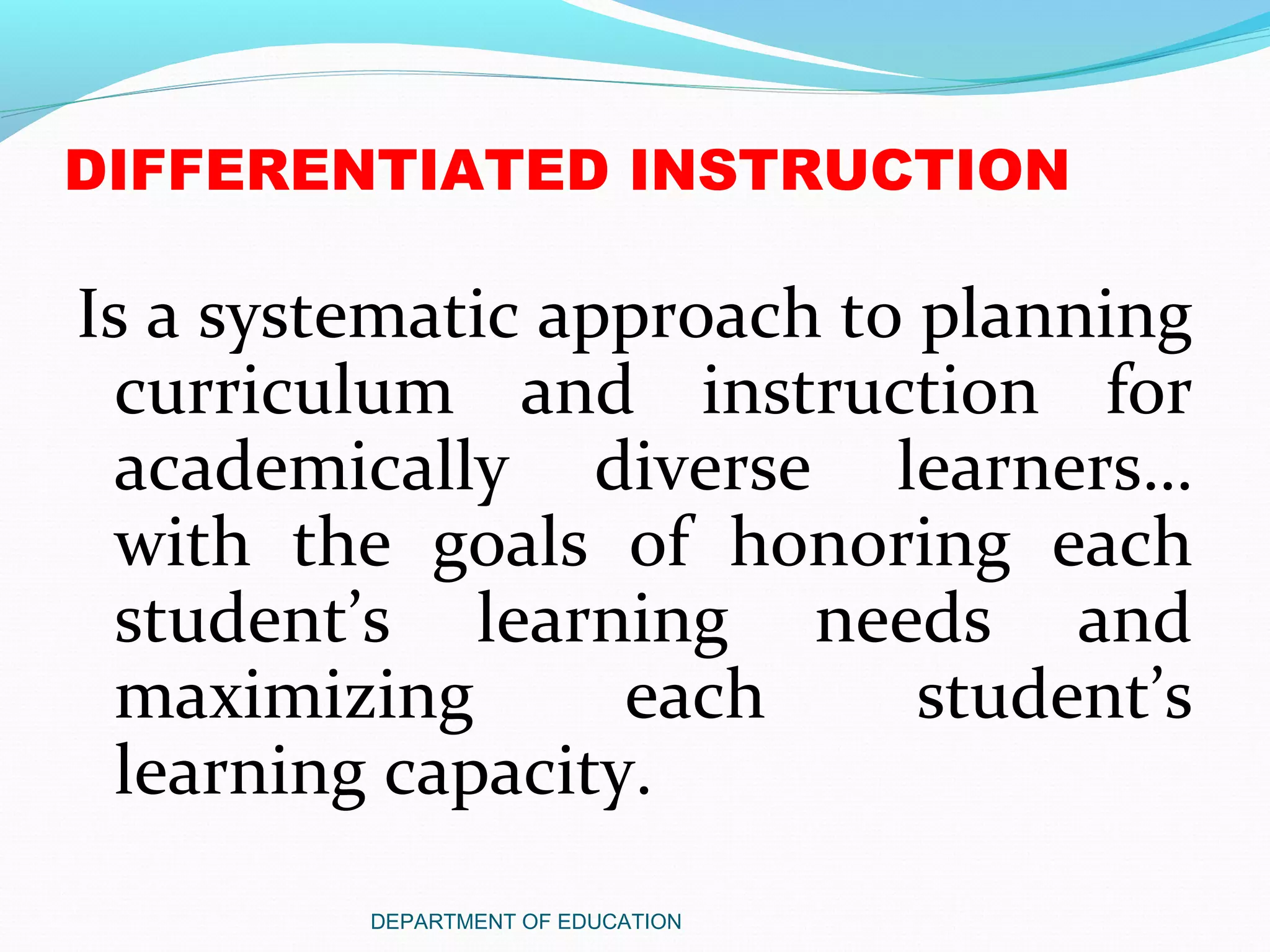Differentiated instruction-editted | PPT