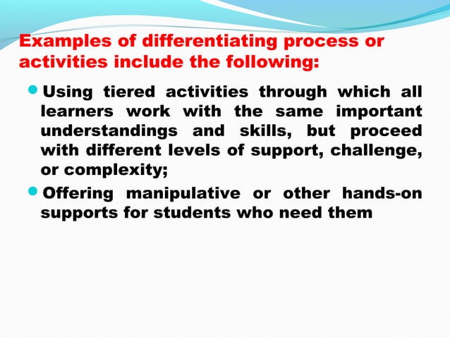 Differentiated instruction-editted | PPT | Special Education | Education
