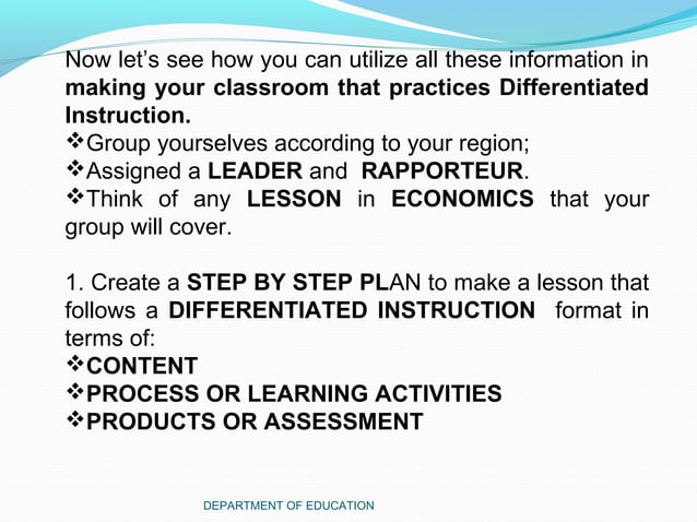Differentiated instruction-editted | PPT | Special Education | Education