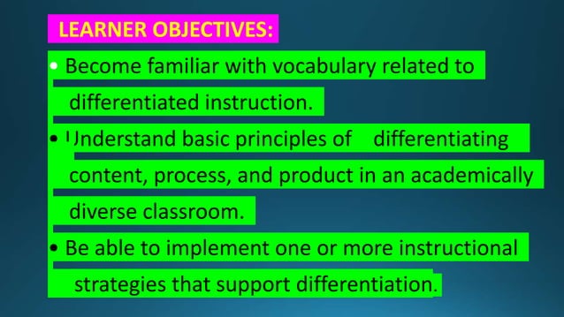 DIFFERENTIATED-INSTRUCTION-PPT.pptx | Special Education | Education