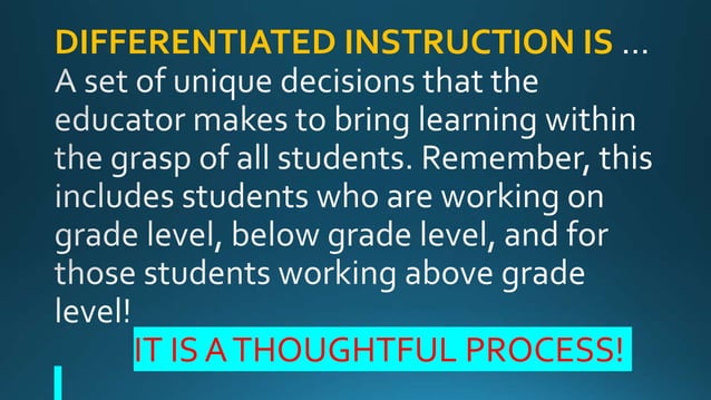 DIFFERENTIATED-INSTRUCTION-PPT.pptx | Special Education | Education