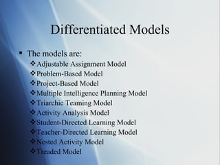 Differentiated Instructional Management | PPT
