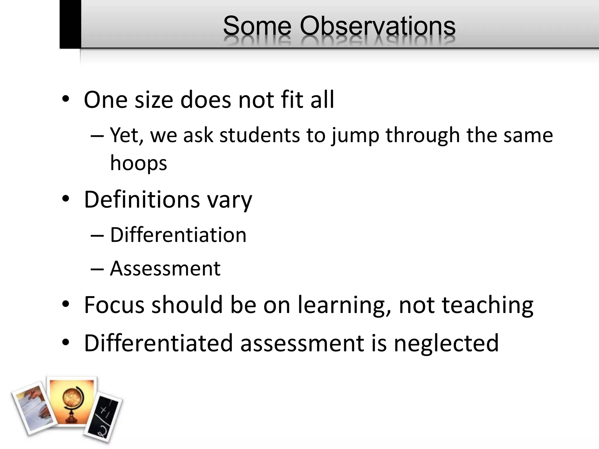 Differentiated assessment | PPTX