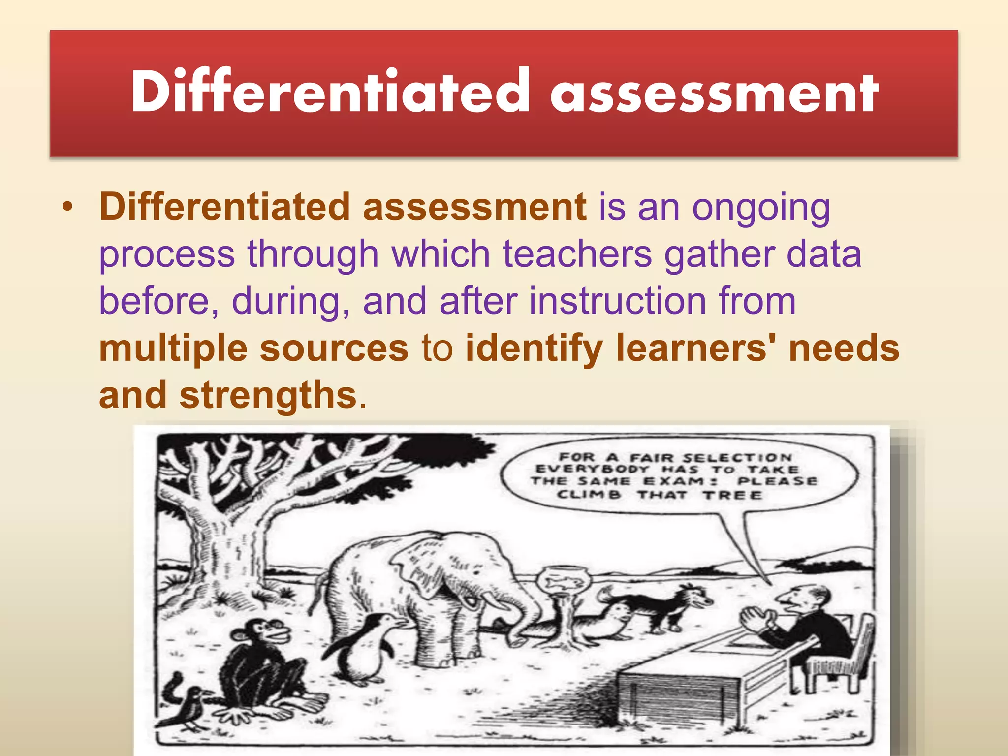 Differentiated Assessment Meaning and Significance | PPTX