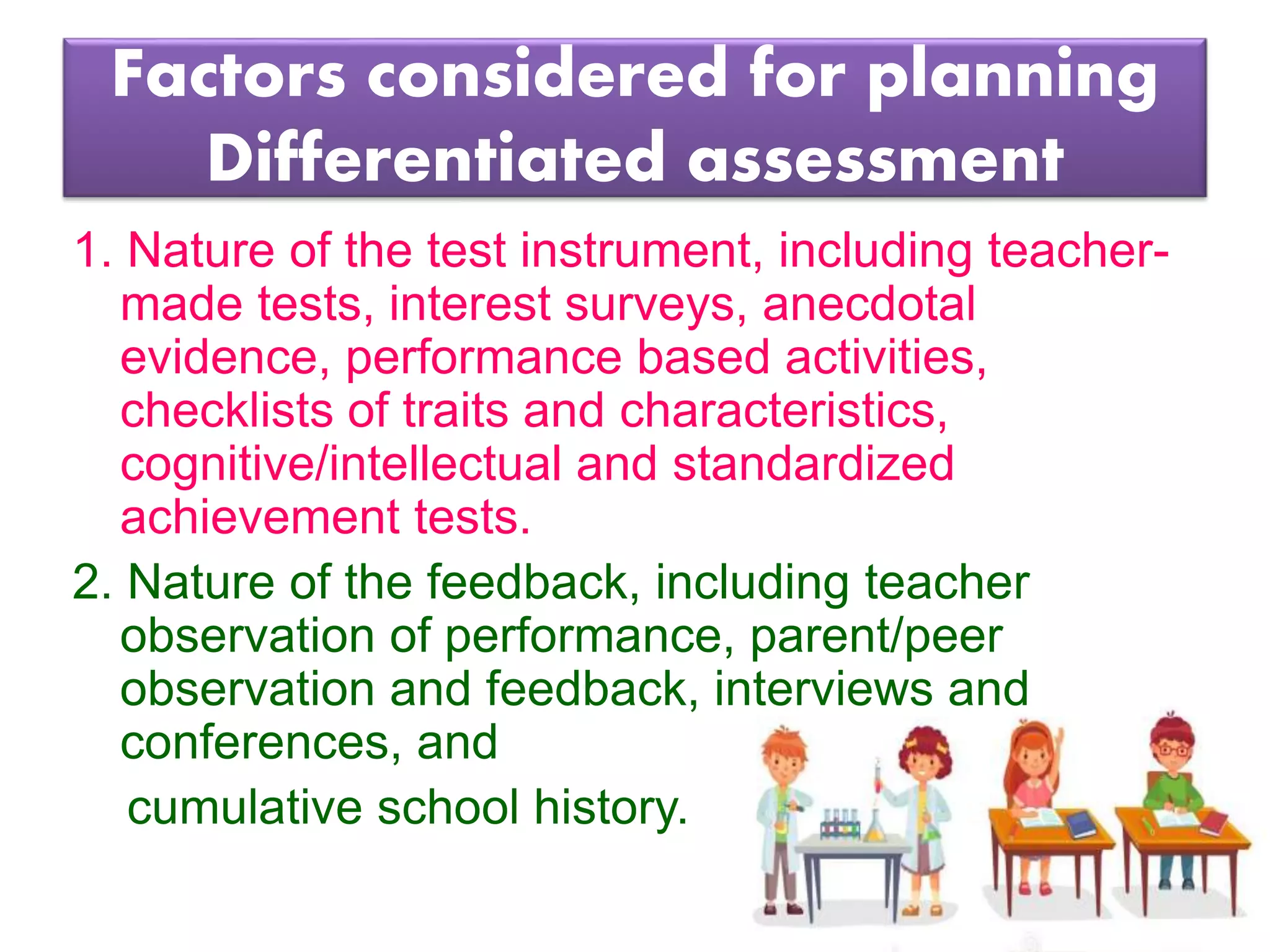 Differentiated Assessment Meaning and Significance | PPTX