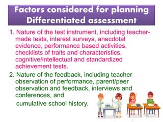Differentiated Assessment Meaning and Significance | PPTX