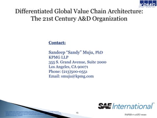 Differentiated global value chain architecture sae aerotech congress ...