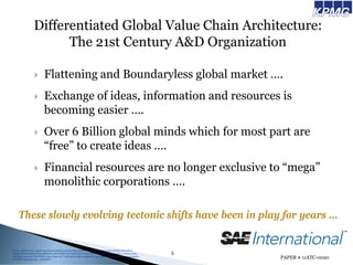 Differentiated global value chain architecture sae aerotech congress ...