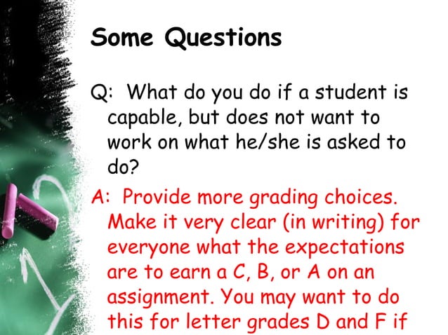 Differentiated Grading Layering Slides | PPT