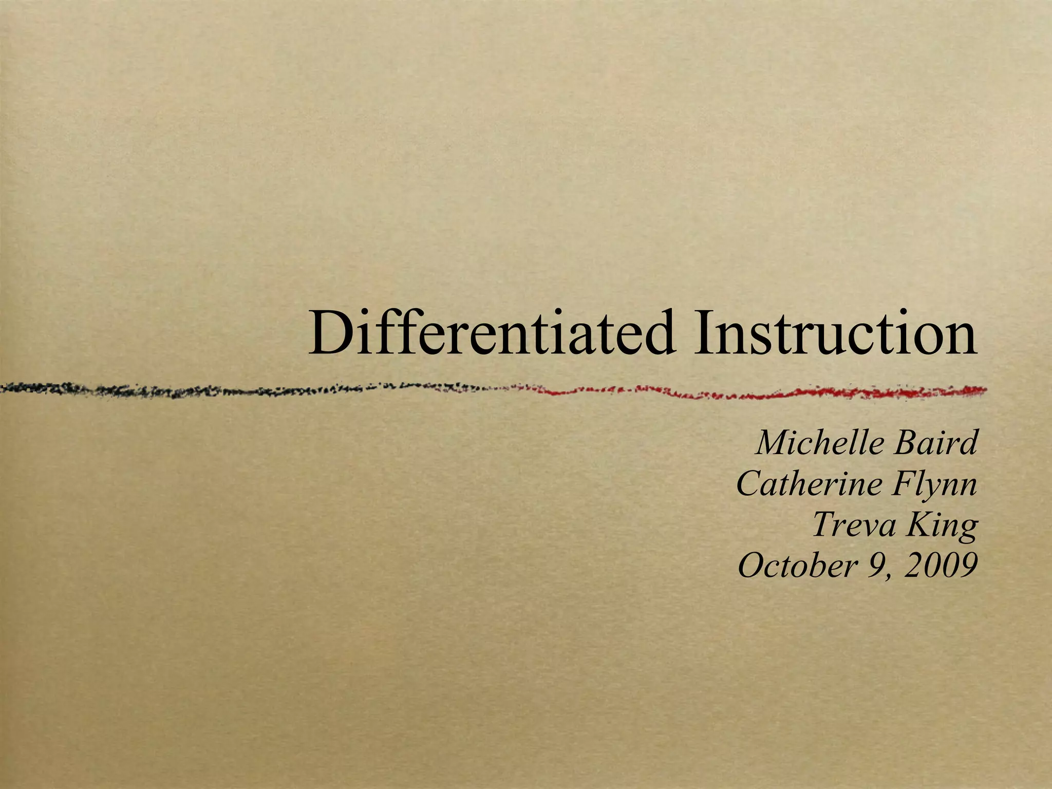 Differentiated instruction | PPT