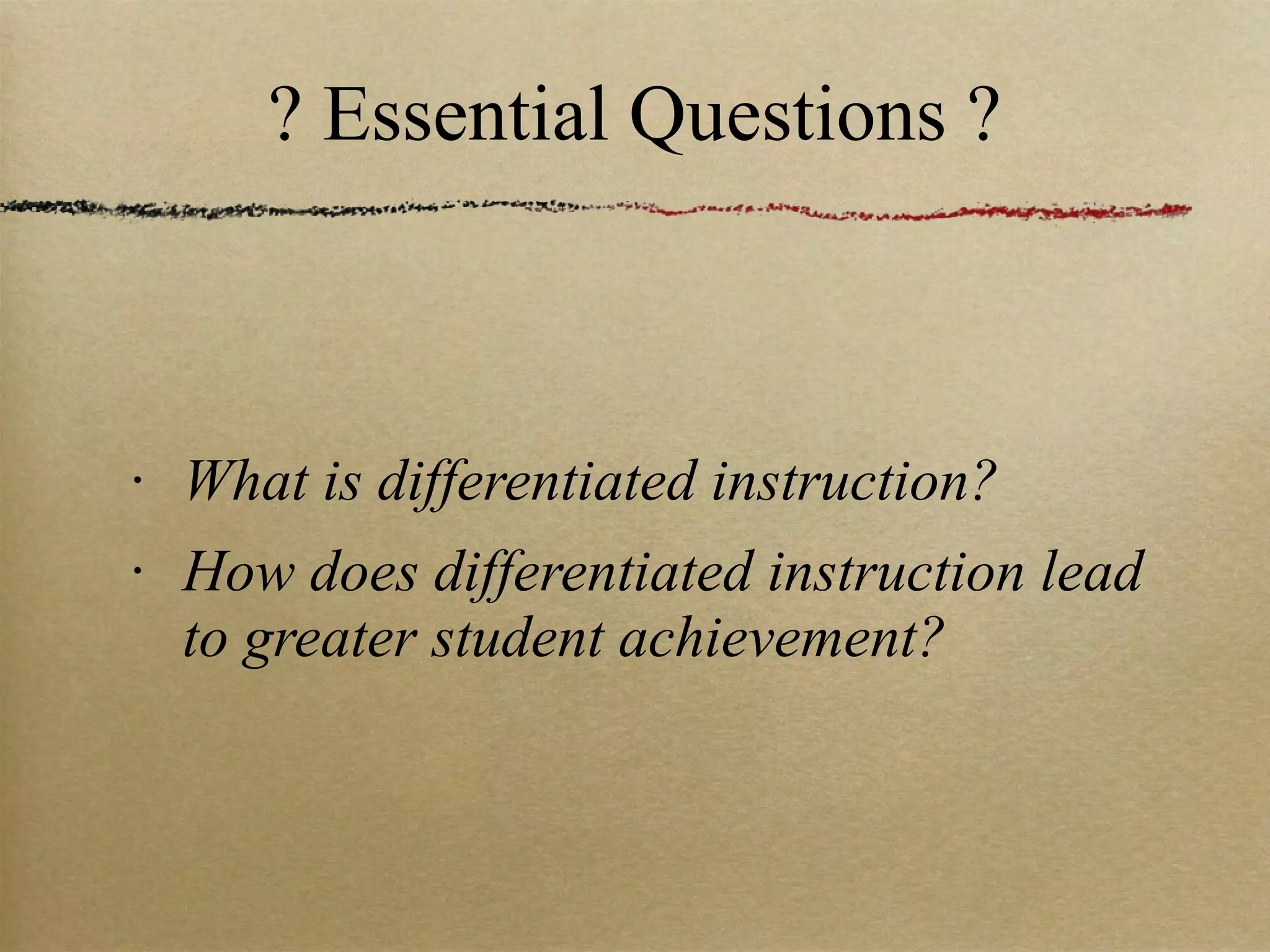 Differentiated instruction | PPT