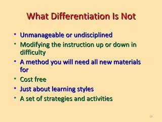 Differentiated instruction | PPT