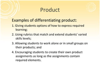 Differentiated instruction | PPT