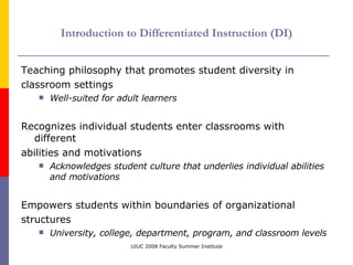 Differentiated Instruction in Online Environments | PPT