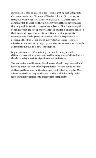 Differentiated instruction | DOCX