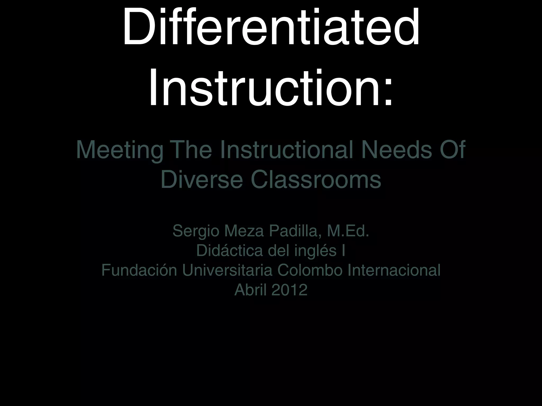 Differentiated Instruction | PPT