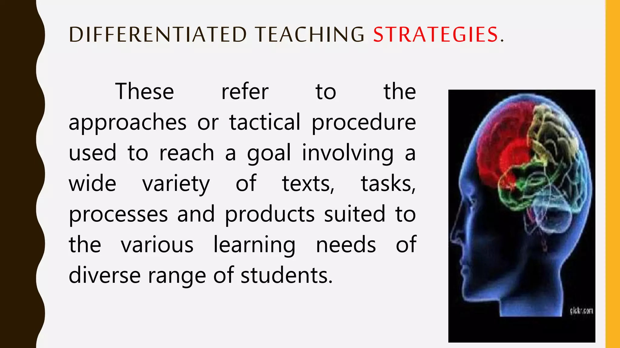 Differentiated Instruction to address diverse learners. | PPTX