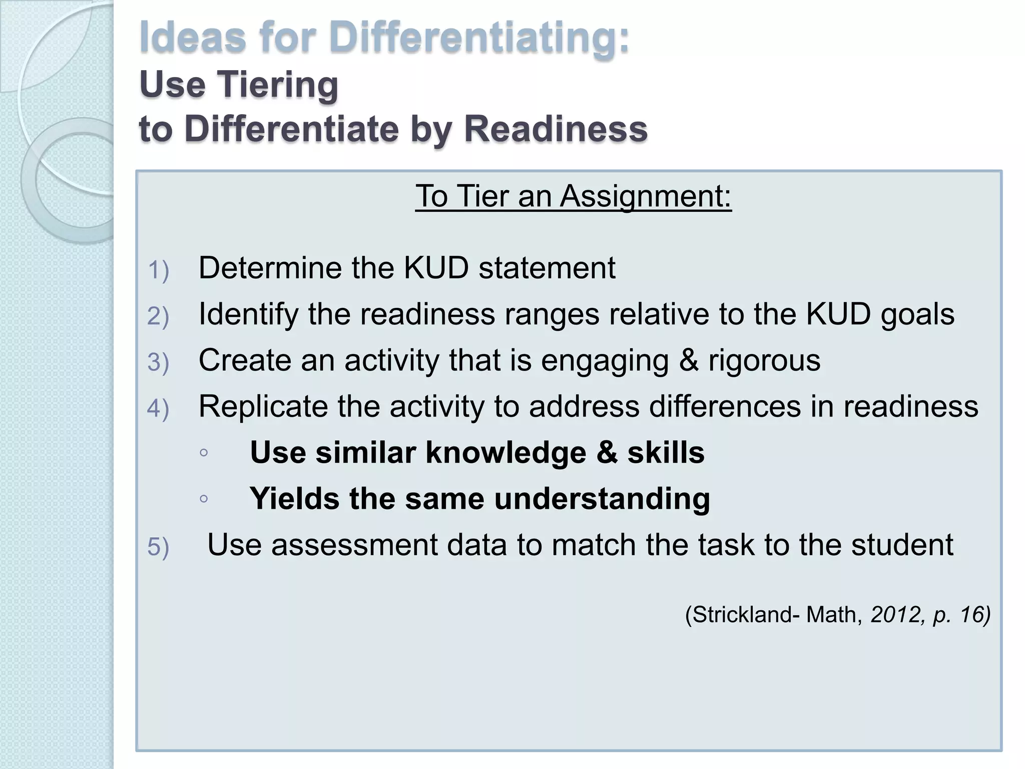 Differentiated instruction 10 17-12 | PPTX