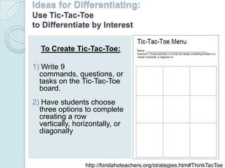 Differentiated instruction 10 17-12 | PPTX
