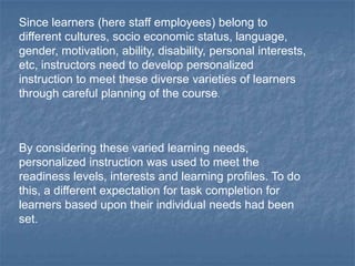 Differentiated instruction and e learning | PPT