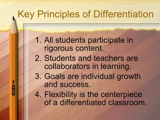 Differentiated Instruction For Saturday1a | PPT