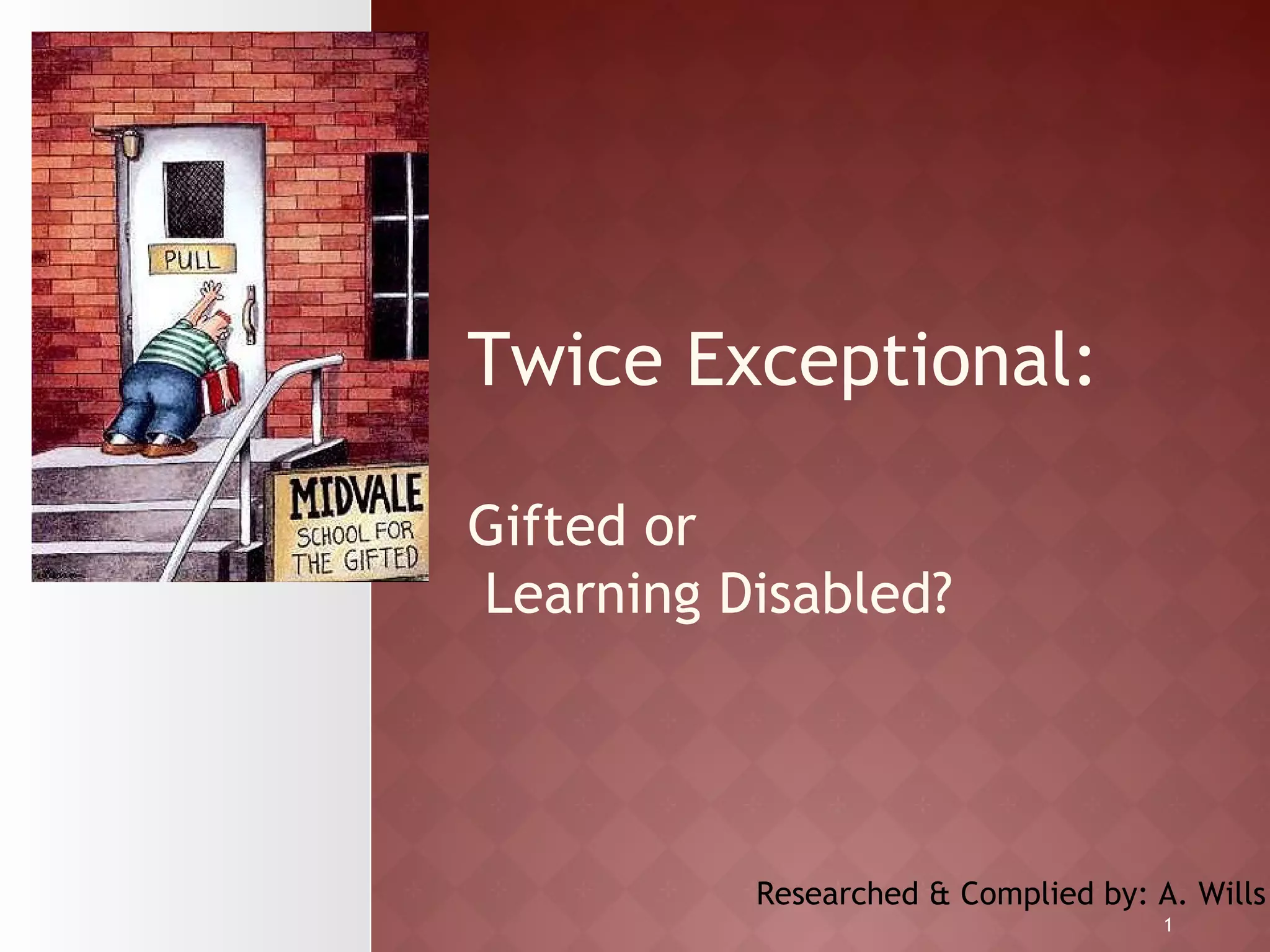 Differentiated instruction for the twice exceptional | PPT