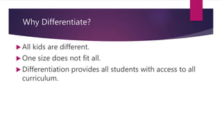 Differentiated instruction | PPTX